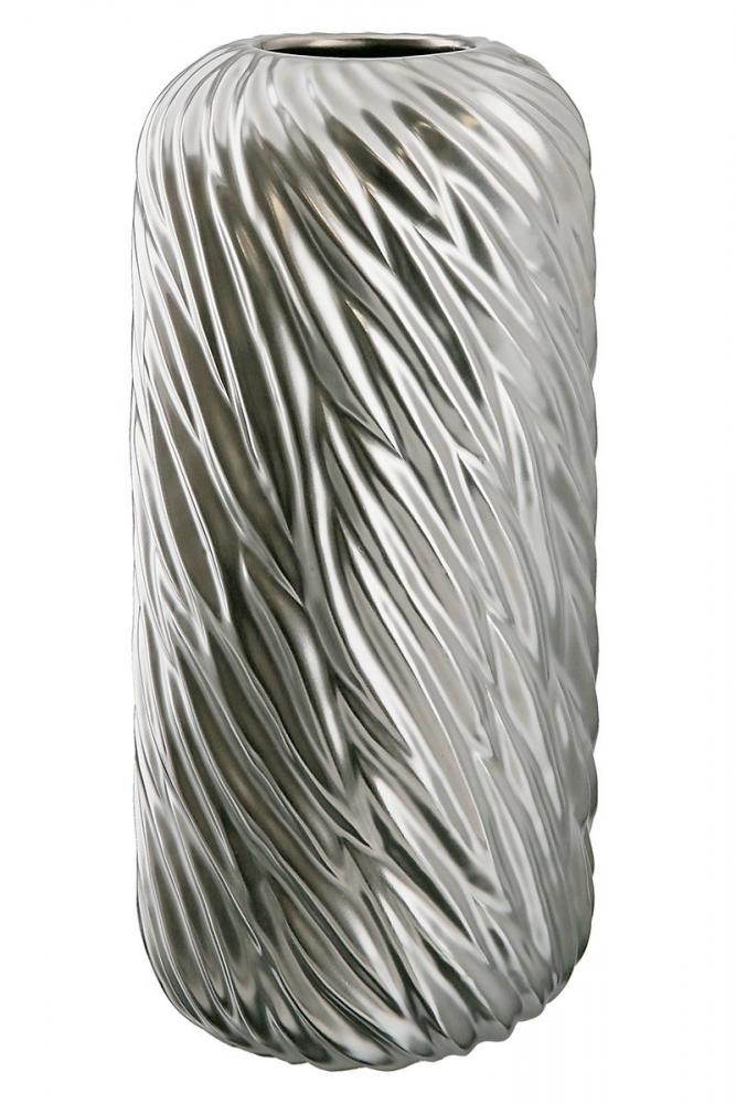 Rito.lv - Let life sound! :: WAVE VASE H30CM, SILVER COLOR, CERAMICS, Gilde