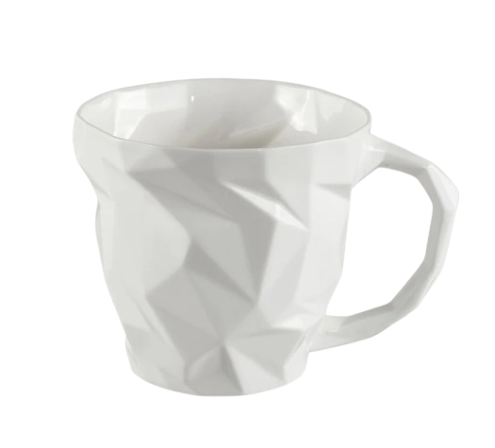 Rito.lv - Lai dzīve skan! :: DIMANTS KRŪZE L, 450ML, BALTA, PORCELĀNS ...